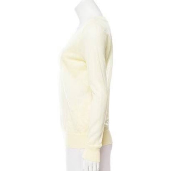 Sandro | Tops | Sandro Yellow Sheer Sweater | Poshmark